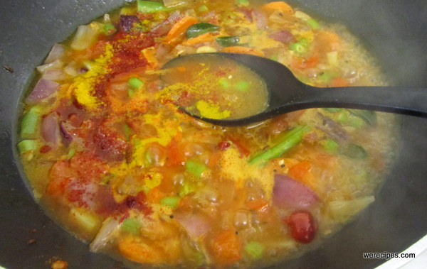 Sambar rice recipe, Sambar rice south indian recipe