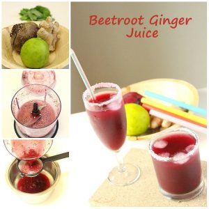 Beetroot Ginger Juice - Beetroot and Ginger Mint cooler