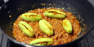 Bharwa Parwal Recipe, Stuffed Parwal Sabji in Punjabi Gravy