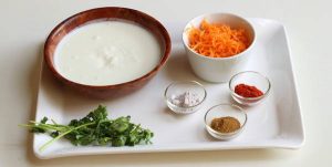 Carrot Raita Recipe (Gajar Raita) - Step by step - WeRecipes