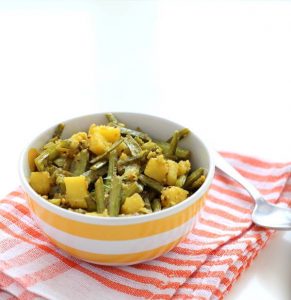 Gawar Aloo Sabzi (Cluster Beans Potato Curry), Gawar Batata