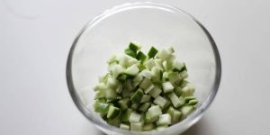 Kachi Keri Kachumber, Raw Mango Salad (Green Mango)