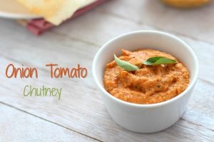 Instant Onion Tomato Chutney Recipe for Dosa, South Indian Chutney