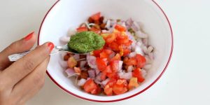 Canapes Chaat Recipe (Indian Canapes Recipe) - WeRecipes